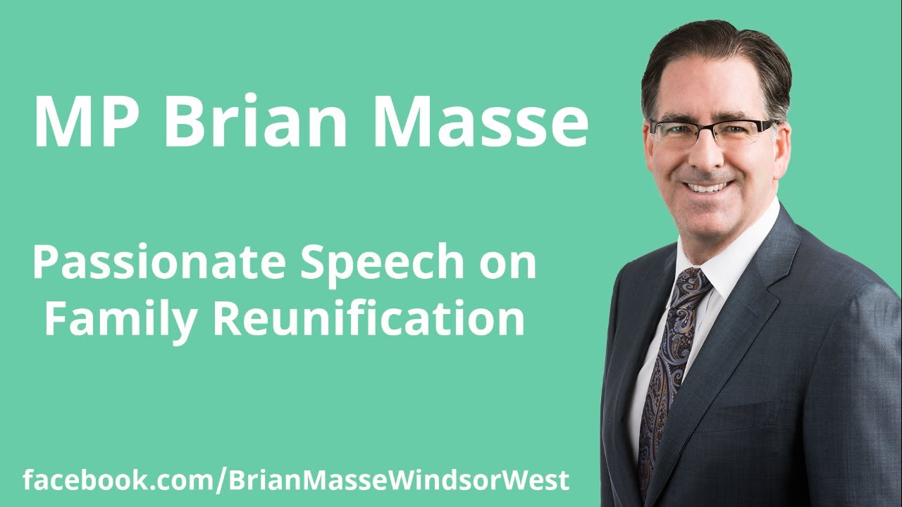 MP Brian Masse Gives Impassioned Speech on Family Reunification ...