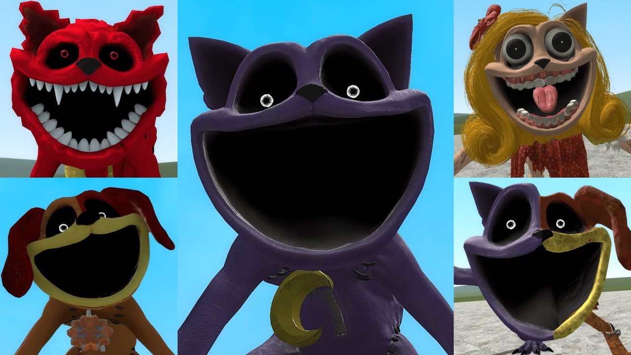 All CatNaps Jumpscares, Poppy Playtime Chapter 3 | Garry's Mod - YouTube