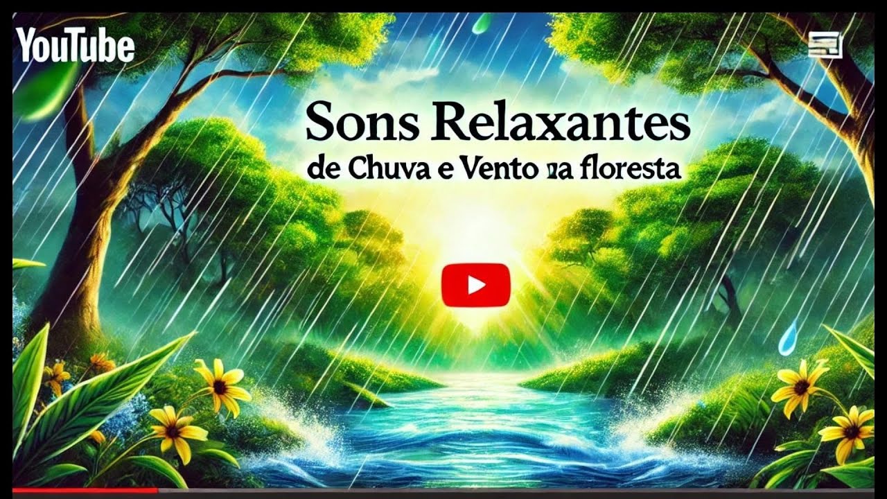 "Sons Relaxantes de Chuva e Vento na Floresta 🌧️🍃 - Relaxe e Medite com ...