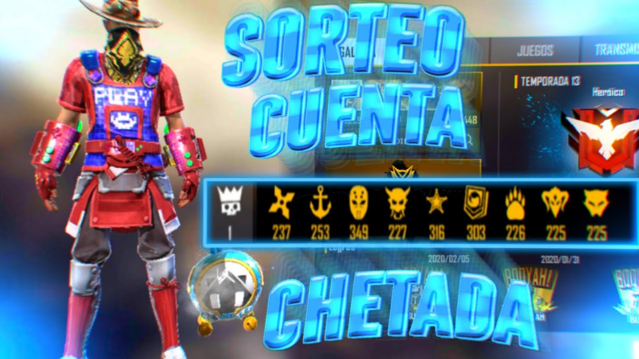 Sorteo Cuenta Chetada De Free Fire Todo Exclusivo Youtube