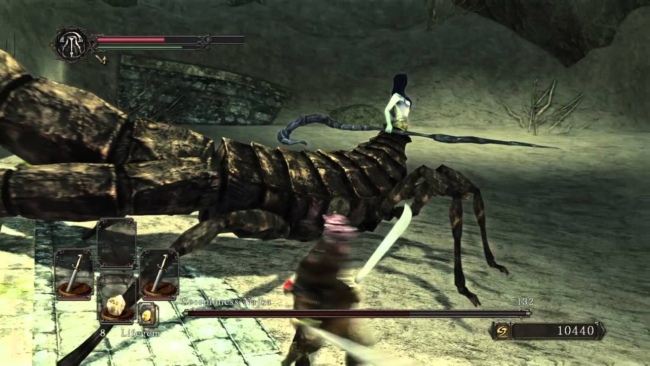 Scorpioness Najka - Dark Souls II SotFS Boss Battle - YouTube