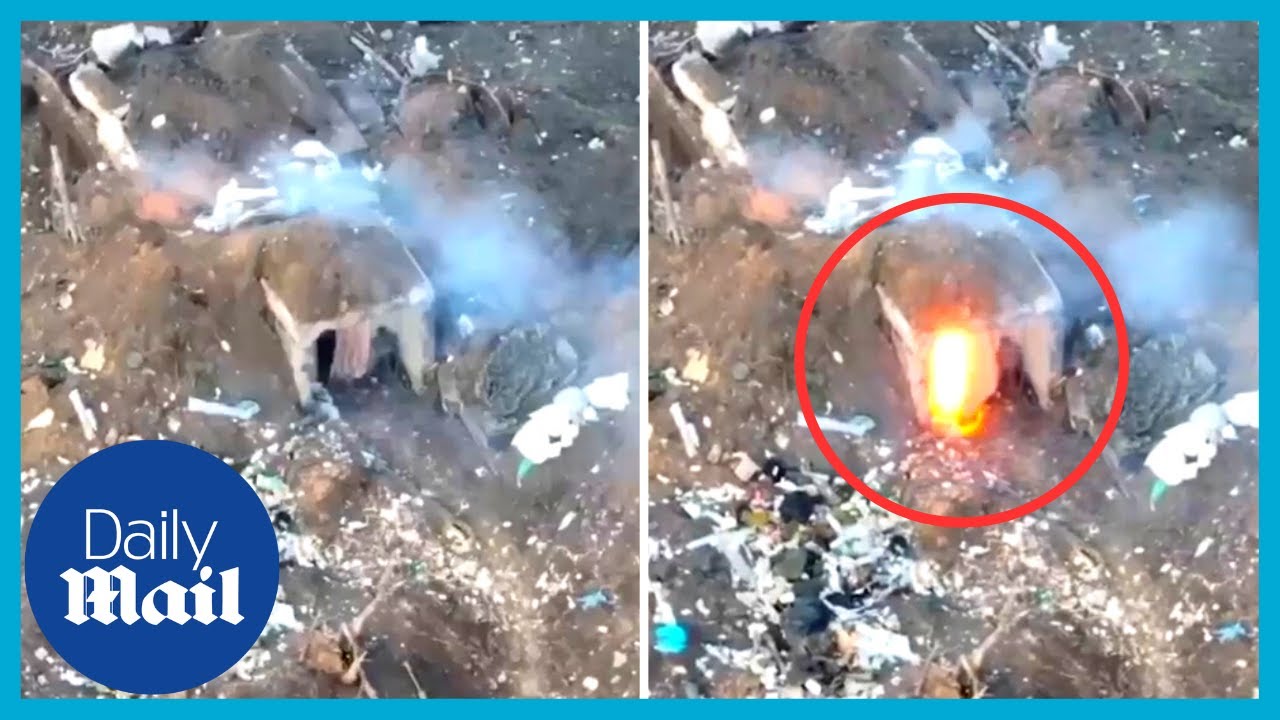 Ukrainian troops win back Russian trenches in assault footage from ...