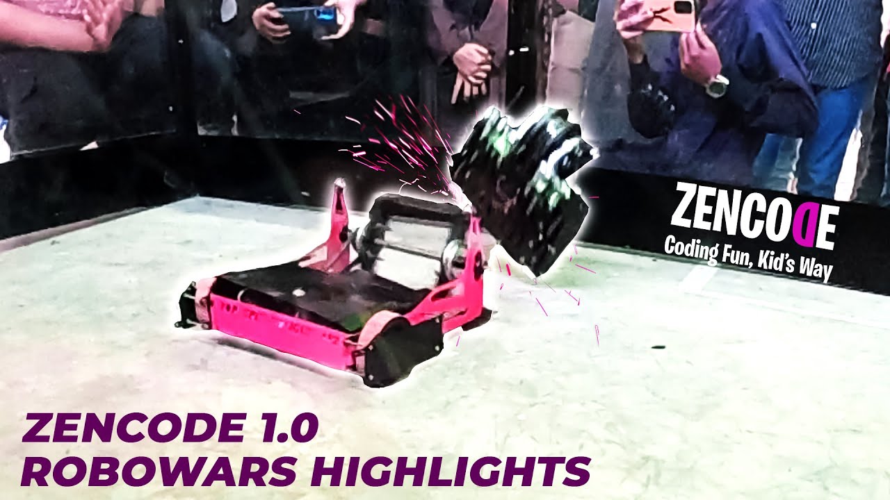Zencode LightWeight Robowars Highlights - YouTube