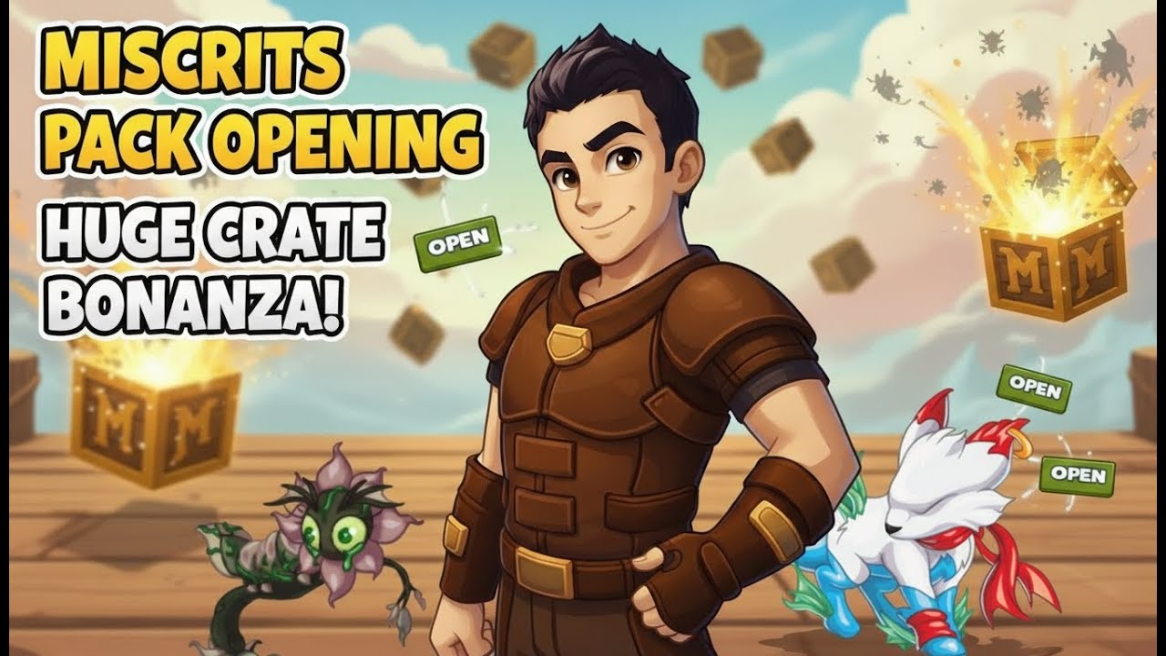 Pack Opening, we got legendaries??? Huge Crate Bonanza | Miscrits World ...