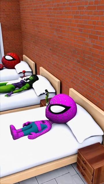 Spider Man Sleep 😴 Disturb Alarm #short#3dvideo #youtube #youtube - YouTube