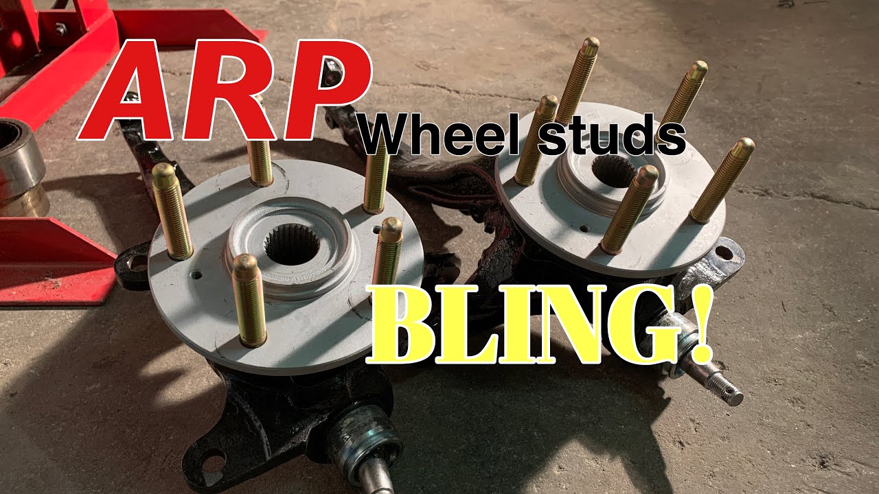 ARP wheel stud install! - YouTube