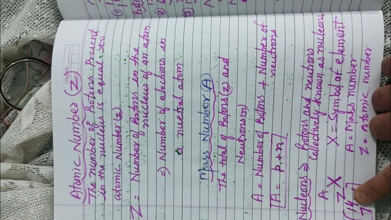 Atomic Number....Mass Number..Isotopes and Isobars - YouTube