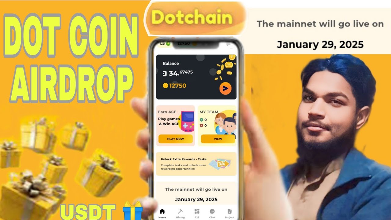 DOT Airdrop | Dot Coin Airdrop | Dot Coin mining app | New Airdrop Dot ...