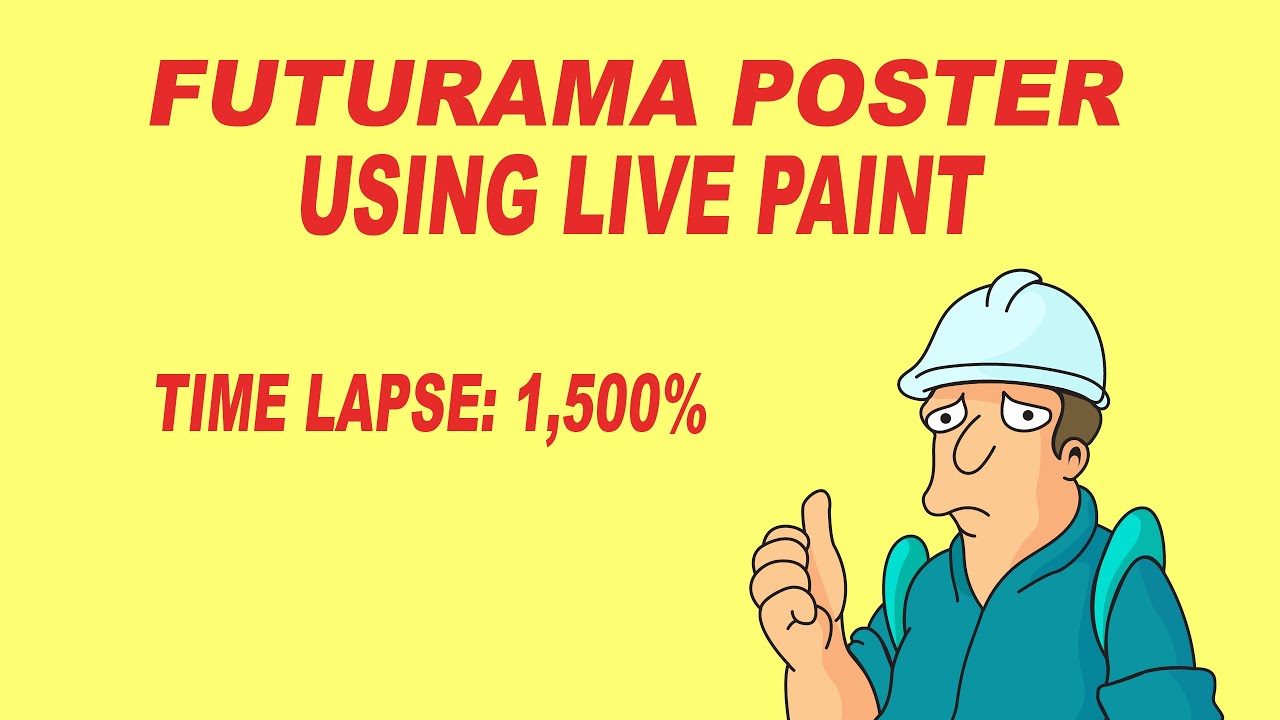 Time Lapse: Tracing this Futurama Poster Using Live Paint (& Other ...