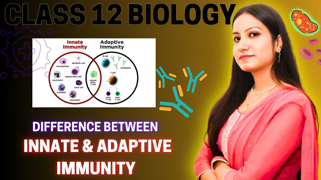 Biology | Difference between innate & Adaptive immunity | Class 12 ...