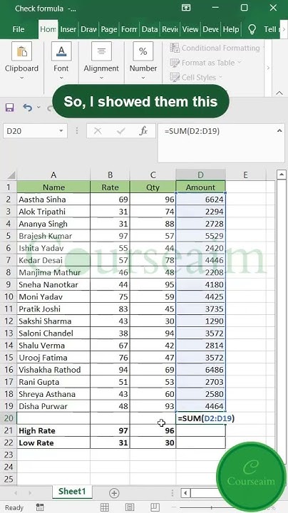 Check Formula In Excel Exceltech Youtubeshorts Exceltips Exceleducation Exceltricks