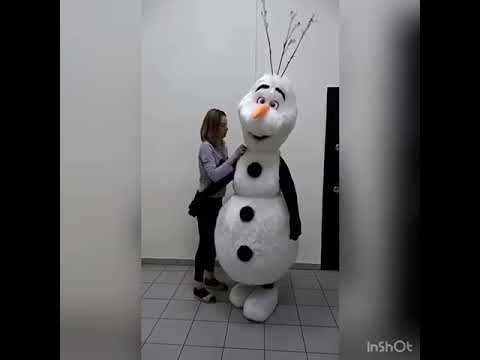 Ростовая кукла Олаф - YouTube