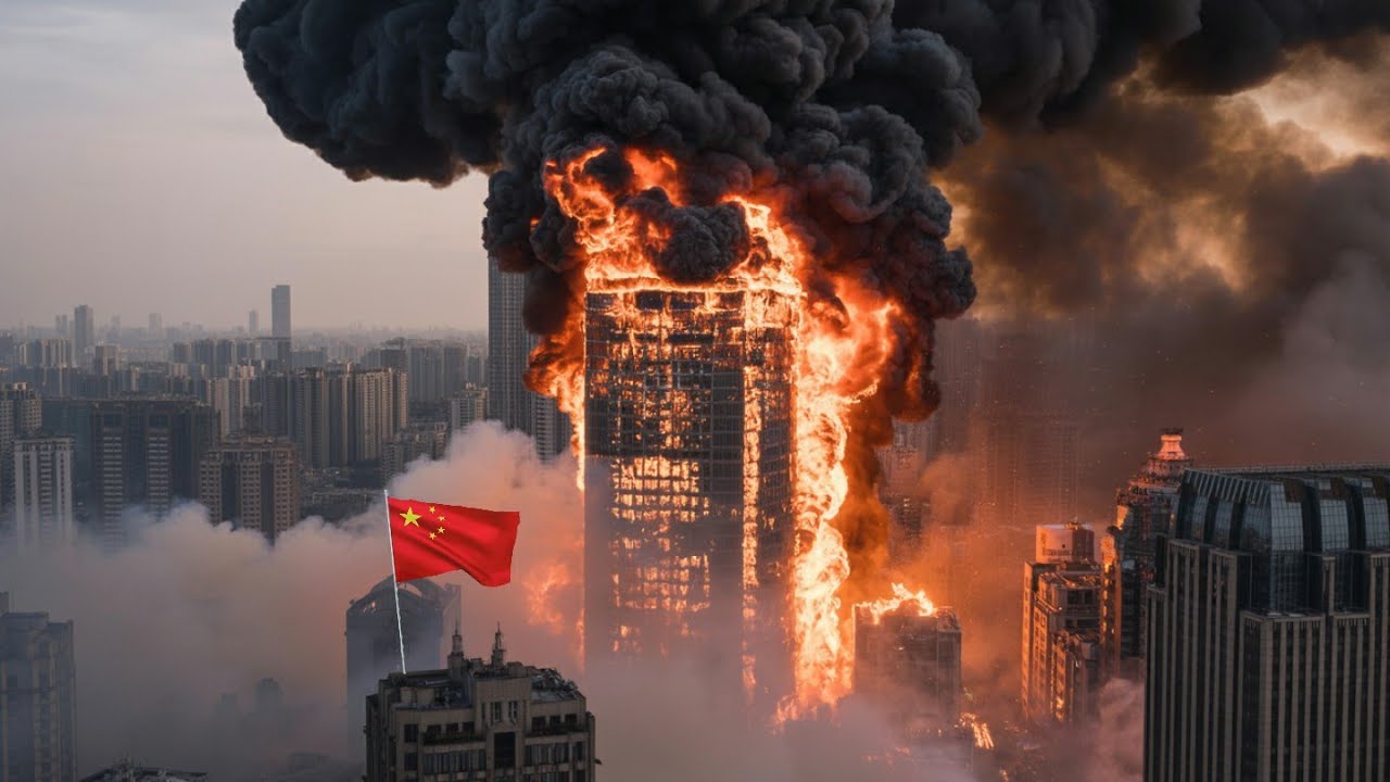 Massive Fire Engulfs Chinachem Tower in Central Hong Kong ...