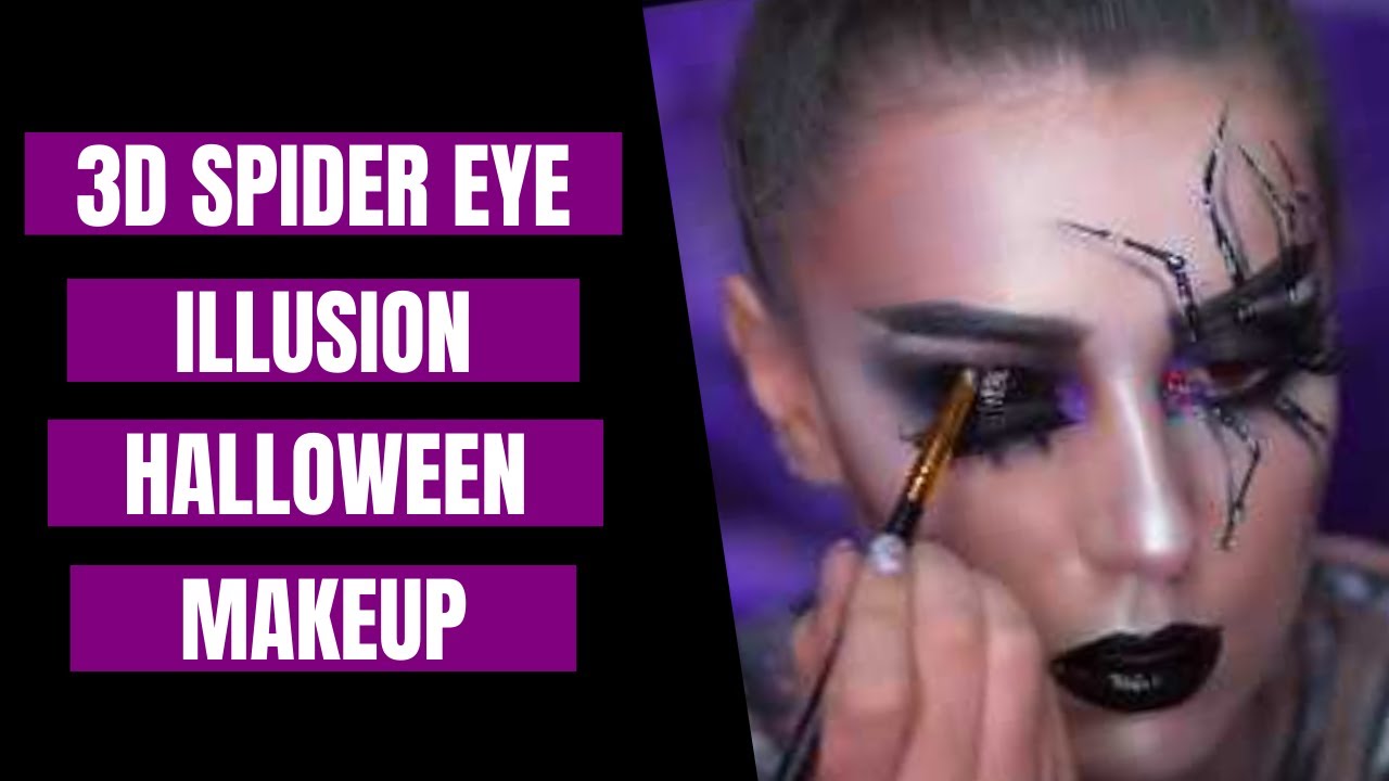3D Spider Eye Illusion Halloween Makeup - YouTube