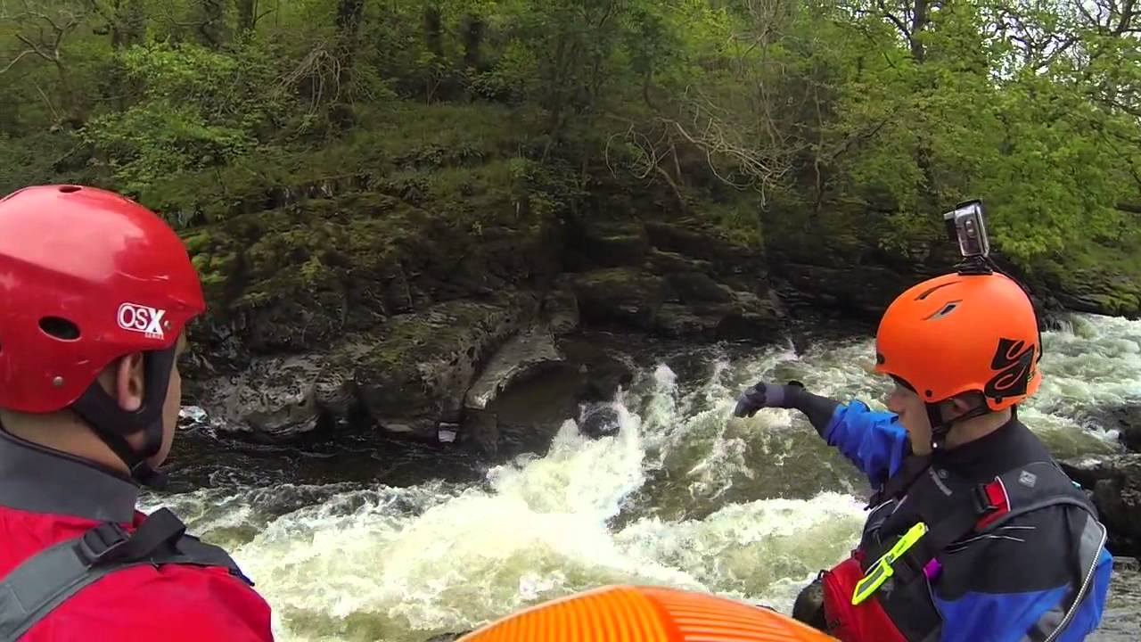 Kayaking on the River Dee at Llangollen 03-05-14 - YouTube