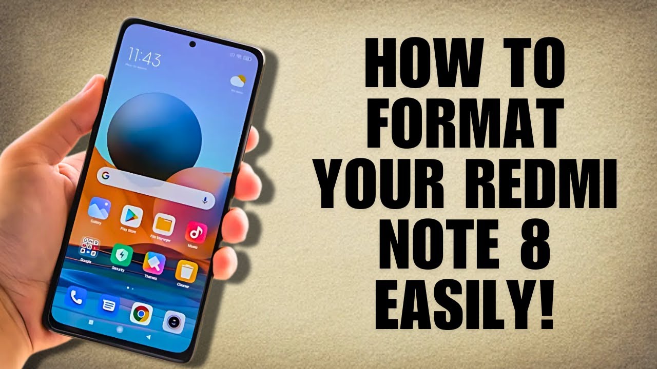 How to Format Your Redmi Note 8 Easily! - YouTube