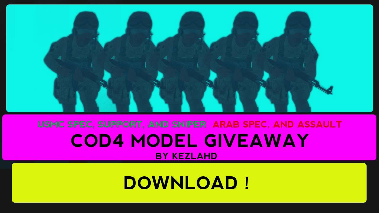 COD4 3D Model Pack Download - YouTube