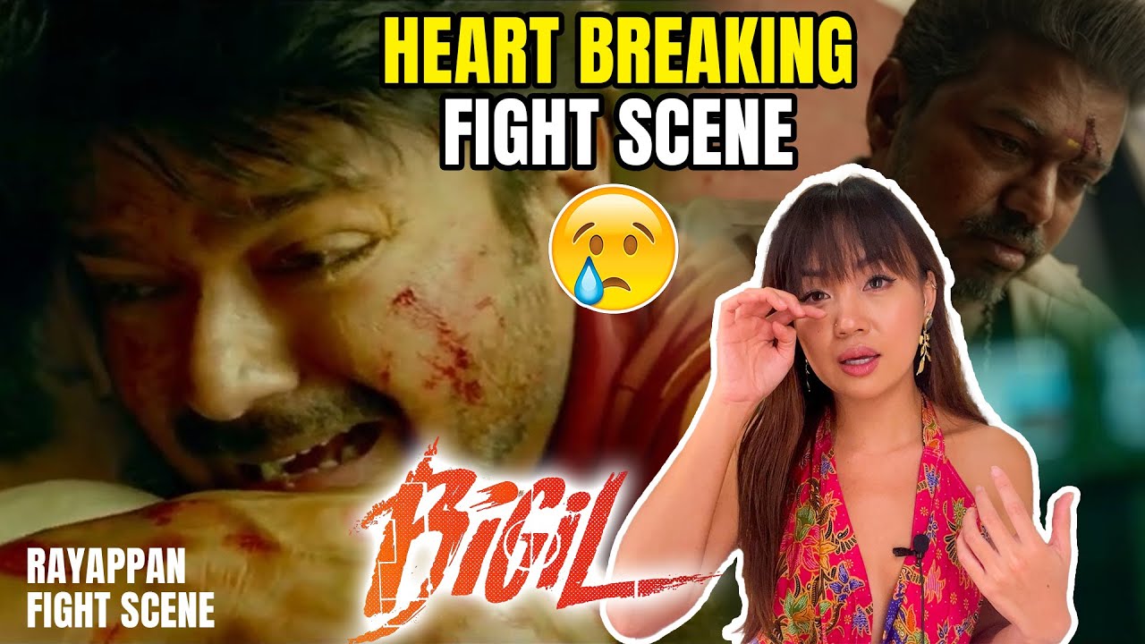 Bigil Rayappan fight scene reaction | railway station fight | Vijay ...