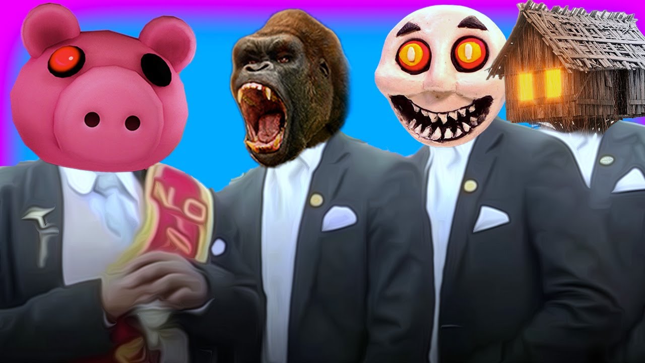 Roblox Piggy & King Kong & Cursed Thomas & House Head - Coffin Dance ...