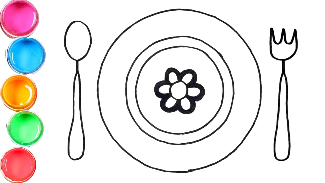 Drawing a Plate | Draw and Color Magic | Learn to Draw Beautiful ...
