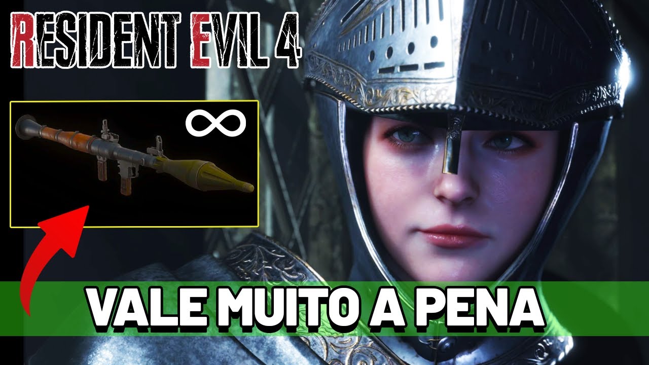 RESIDENT EVIL 4 REMAKE BAZOOKA + MUNIÇÃO INFINITA + ROUPA DA ASHLEY ...