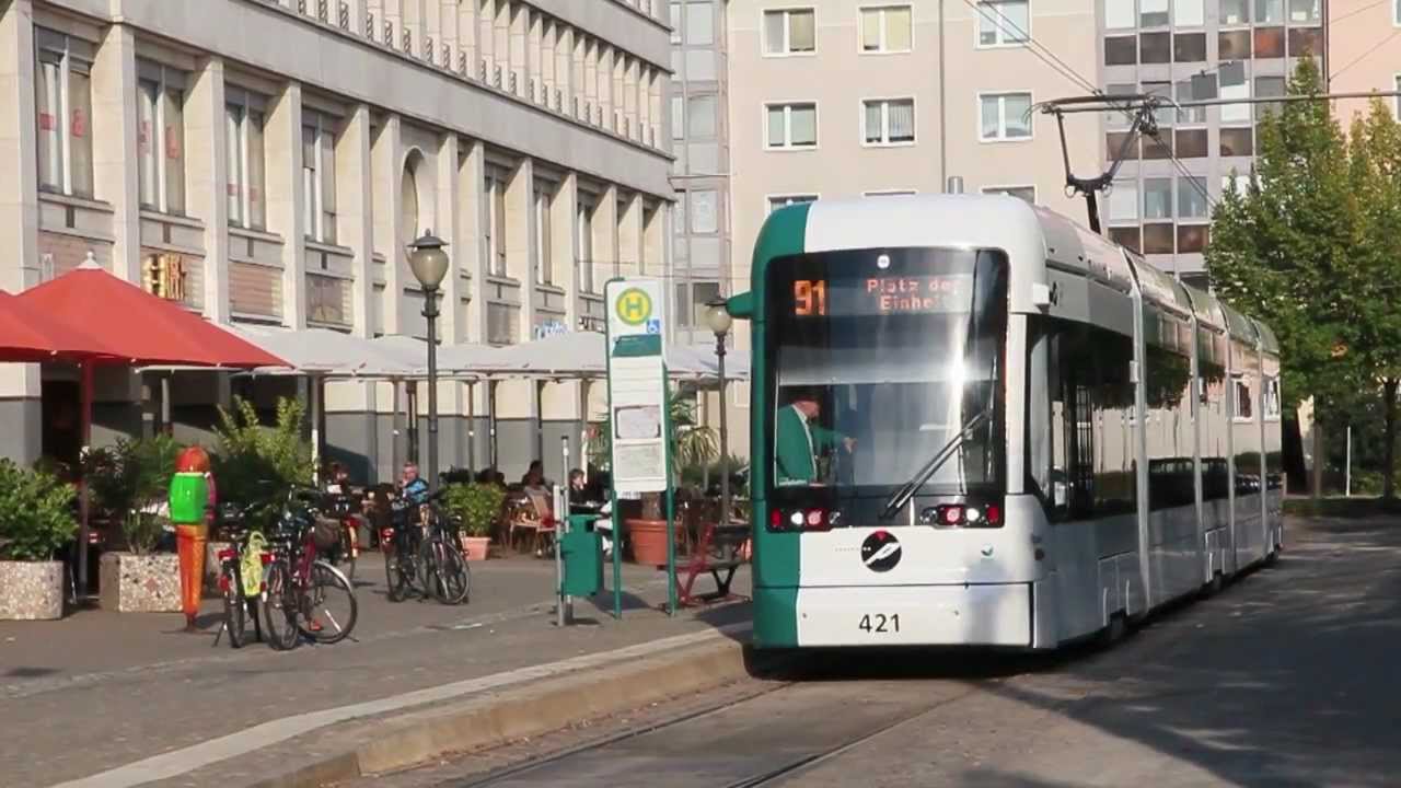 Straßenbahn Potsdam // Mitfahrt in der neuen Variobahn - YouTube