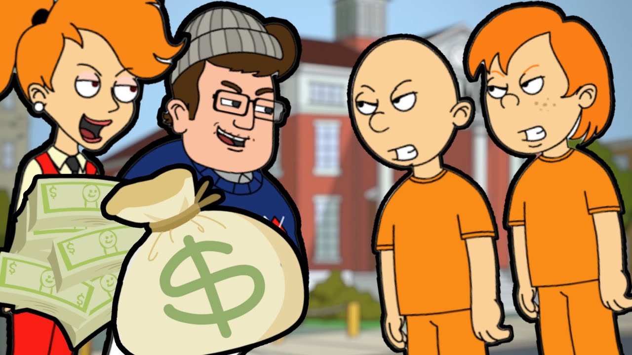 Caillou Gets FRAMED for a Bank Heist/ESCAPES Prison/Ungrounded/Miss ...