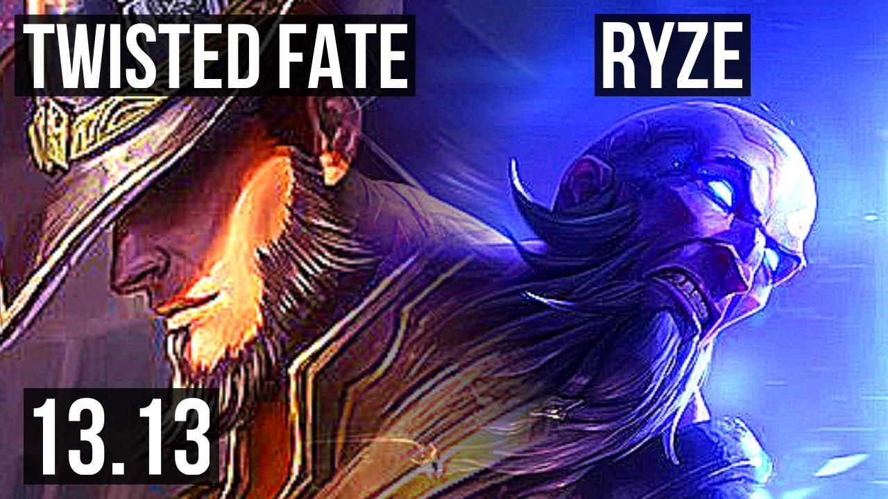 TWISTED FATE vs RYZE (MID) | 7.4M mastery, 8/2/17, 1400+ games ...