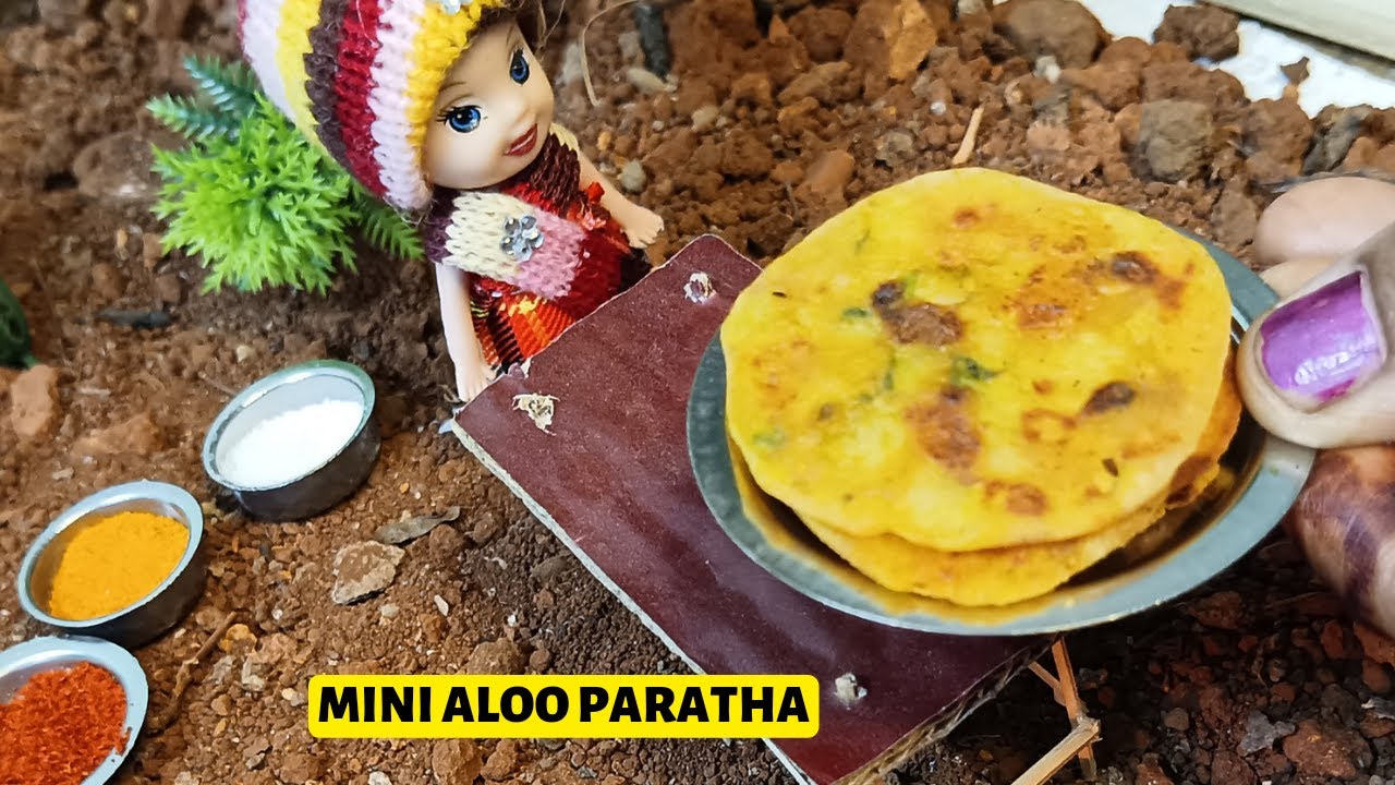 Mini Aloo Paratha | Satistfying Miniature Aloo Paratha |Dhaba Style ...