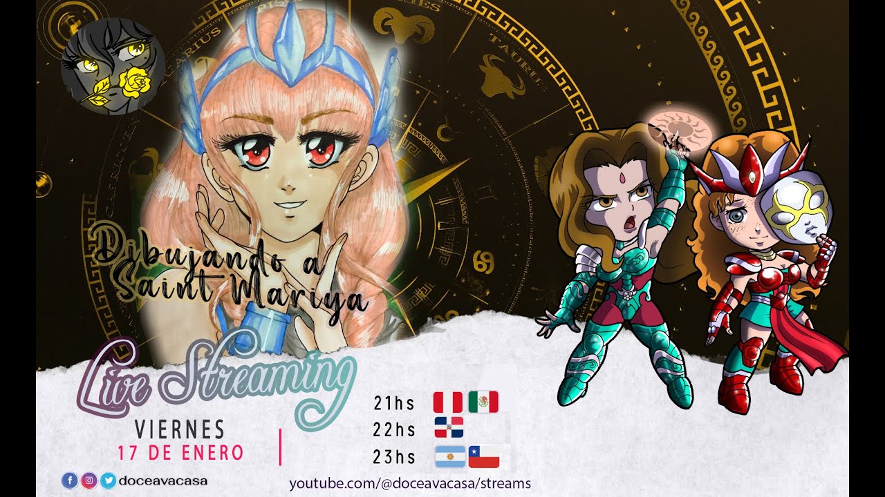 Dibujando a Saint Mariya - YouTube