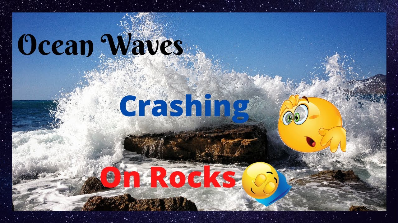 RELAXING sounds of WAVES crashing on ROCKS!!!!! 3:30 HRS - YouTube