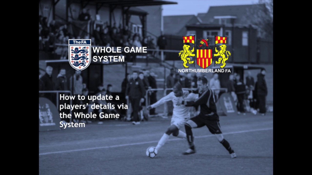 How to Update a Players' Details via the Whole Game System - YouTube