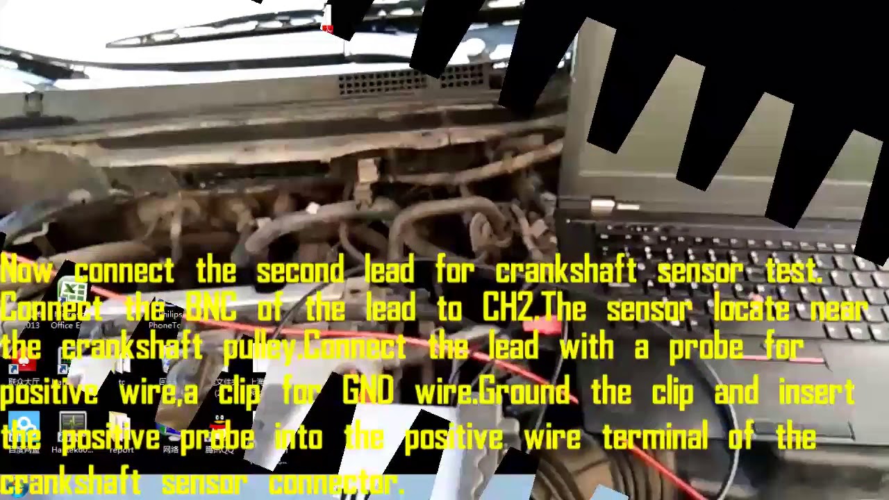 automotive oscilloscope test of crankshaft sensor & camshaft sensor ...