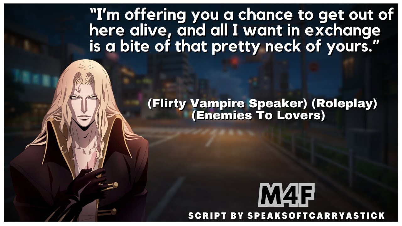 Caught By A Flirty Vampire (Biting) (Spicy) (Enemies To Lovers)(Vampire ...