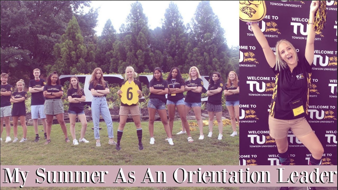 my summer as a towson university orientation leader - YouTube