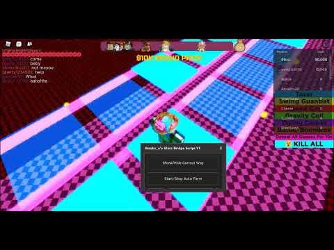 Impossible Glass Bridge Obby Script (Pastebin) 2022 Auto Farm, See Correct Glass - YouTube