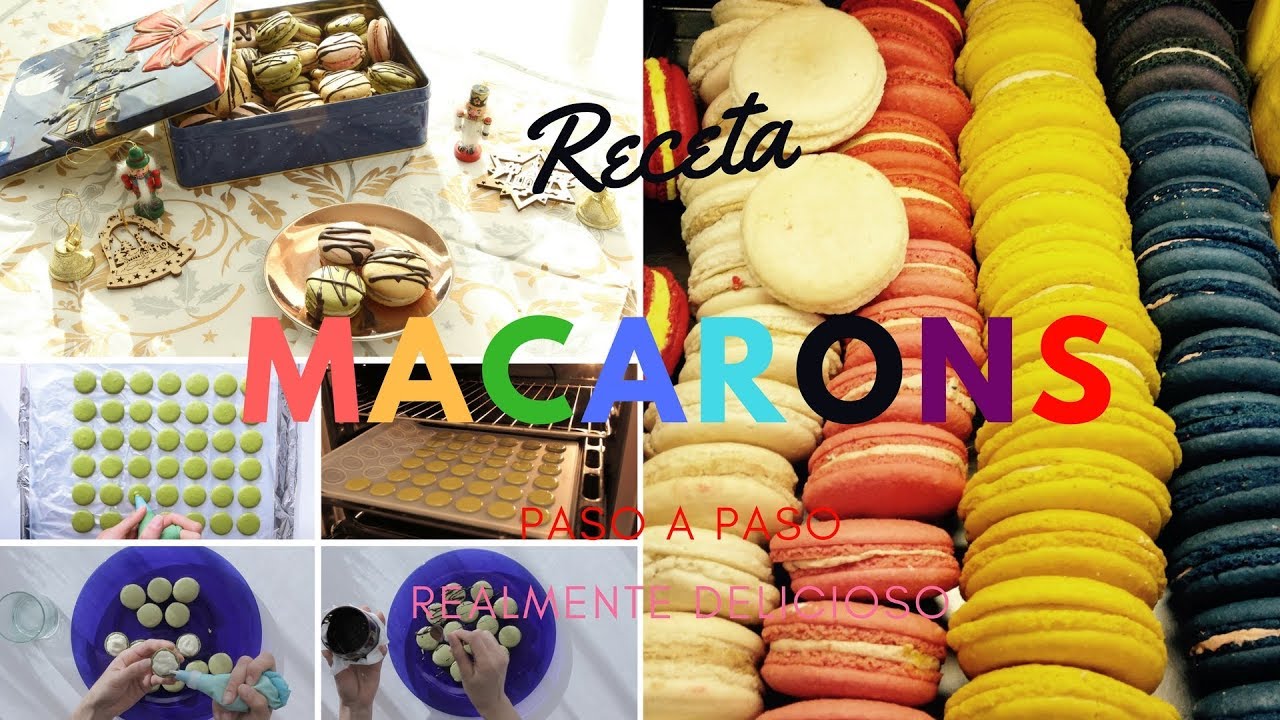 Receta galletas macarons | como hacer galletas macaron | Realmente ...