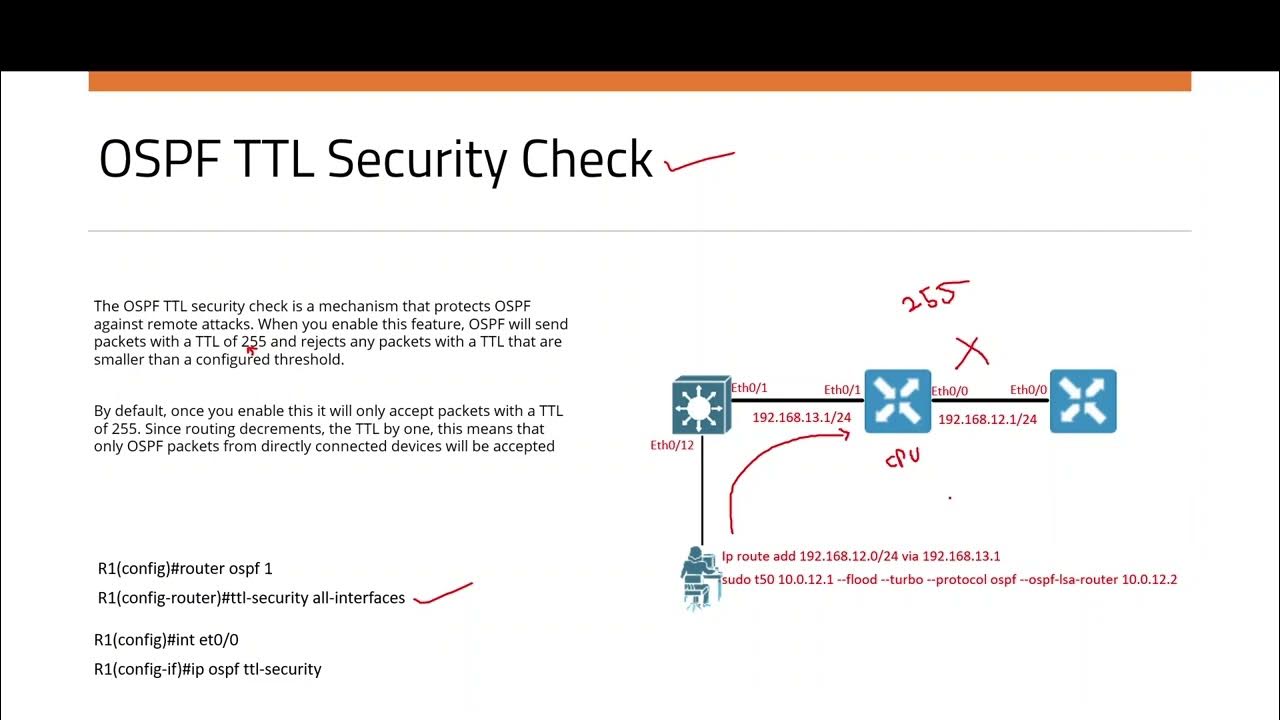 CCNA 200-301 Full Course in Tamil Day 33 - OSPF TTL - Security Check - Part 10 - YouTube