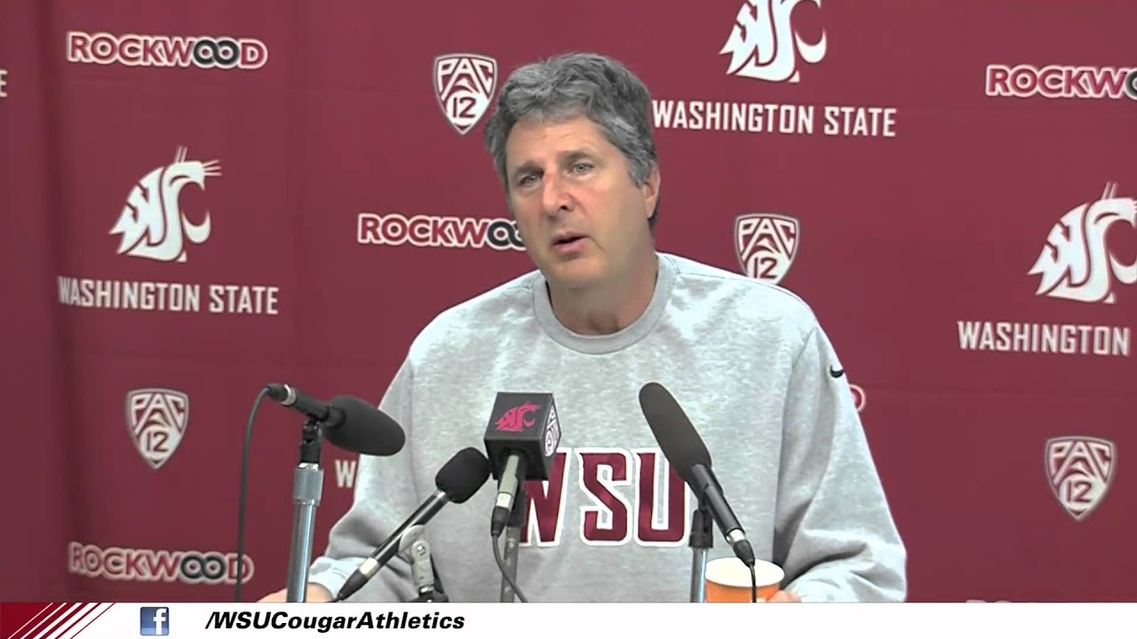 WSU Football: Mike Leach press conference Sept. 24 - YouTube