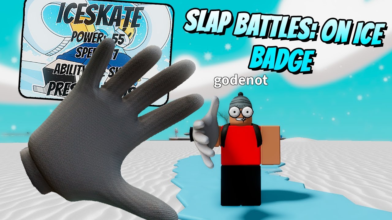 ICESKATER "SLAP BATTLES: ON ICE" BADGE | Slap Battles - YouTube