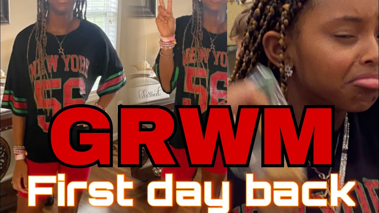 GRWM FIRST DAY OF SCHOOL 2023| 7th grade + mini vlog - YouTube