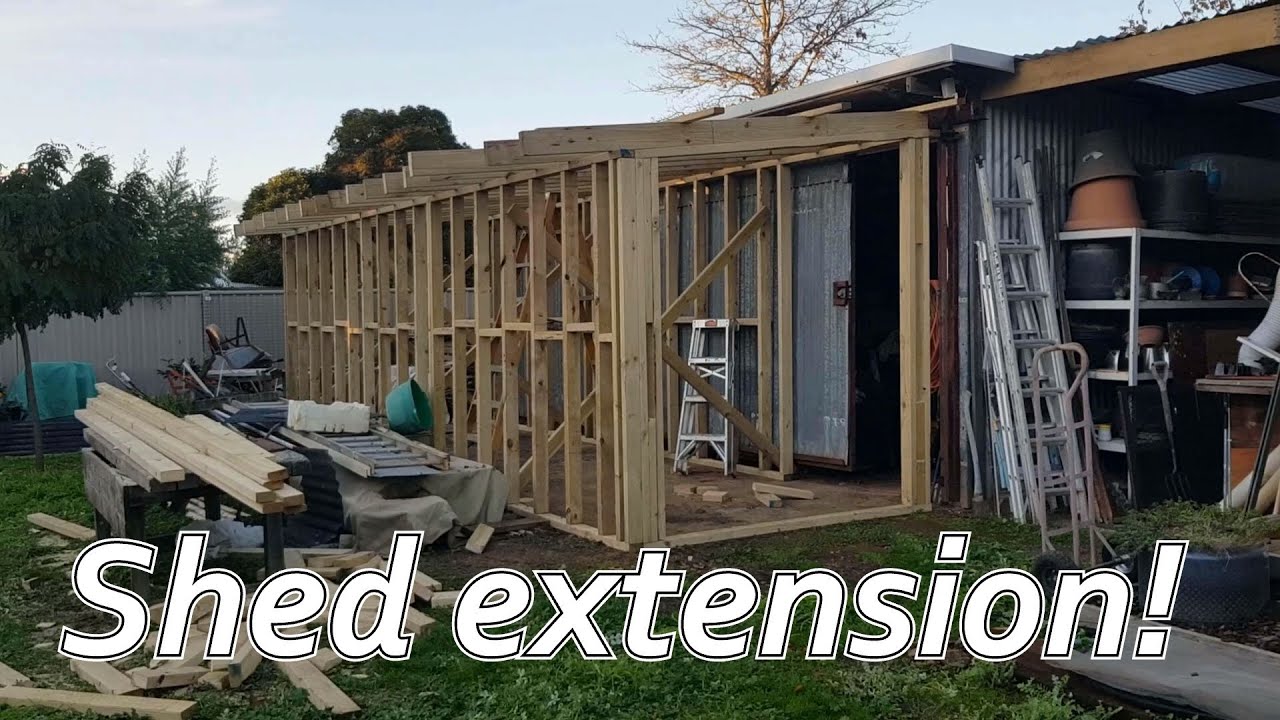 Shed Extension Project at Home Part 2! Due to Urgent need for Storage ...