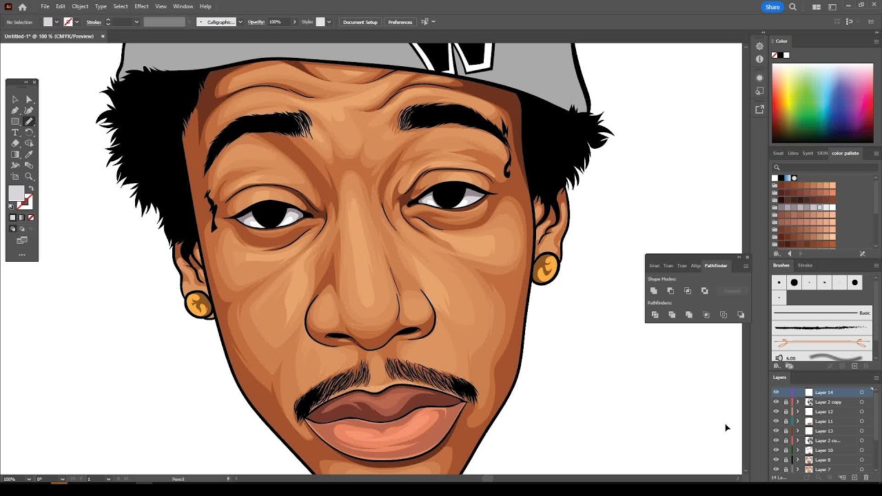 How To Color And Shade Step By Step Adobe Illustrator Youtube