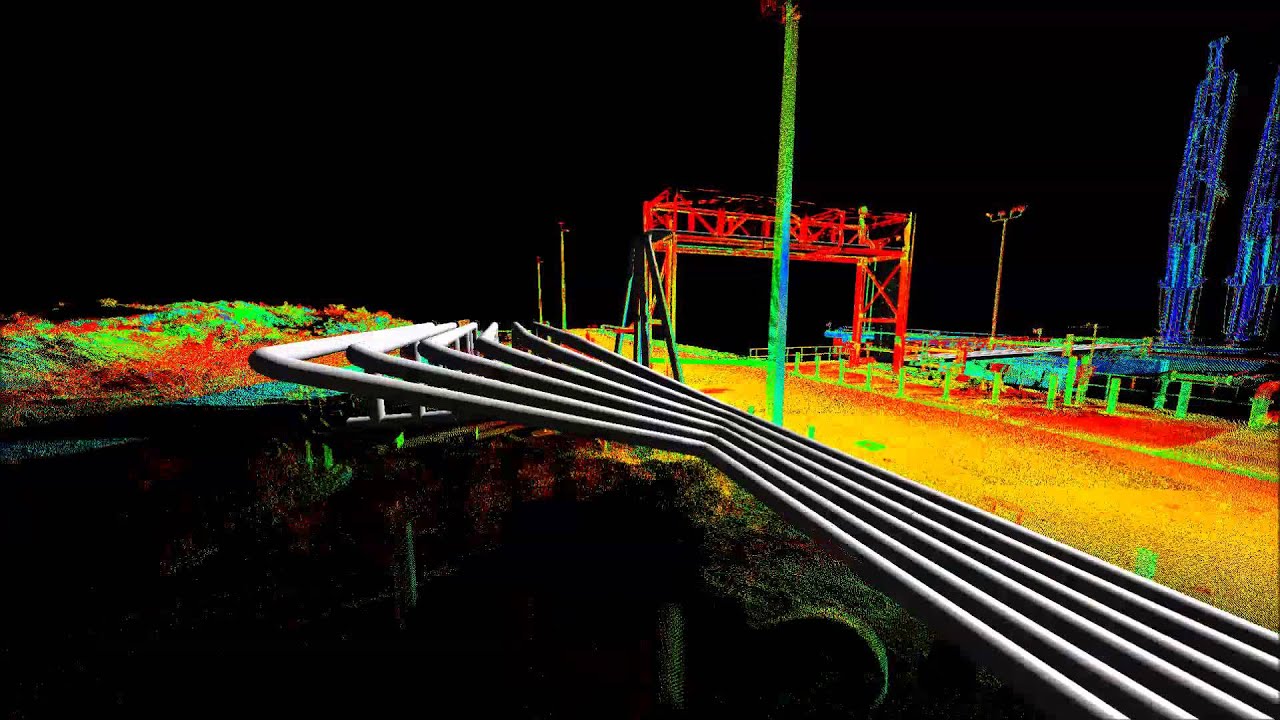 Pipe Rack Modeling from Mobile LiDAR Point Cloud - YouTube