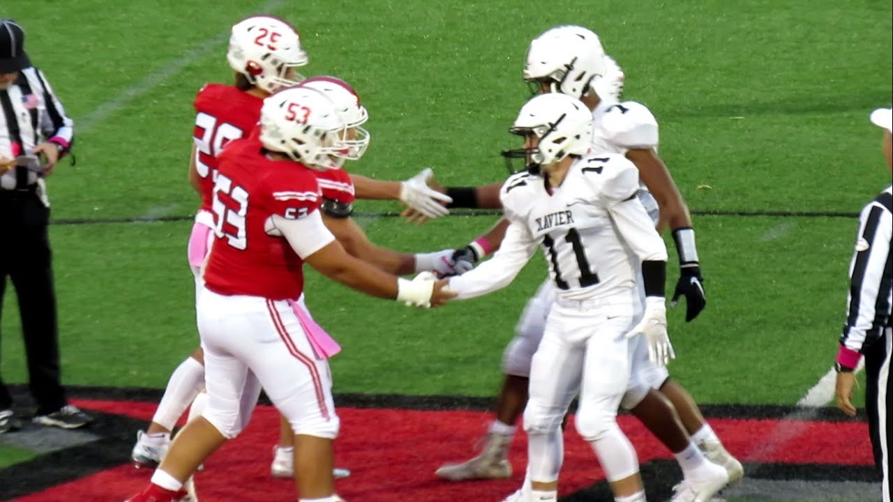 Xavier Falcons vs Fairfield Prep Jesuits - High School Varsity Football ...