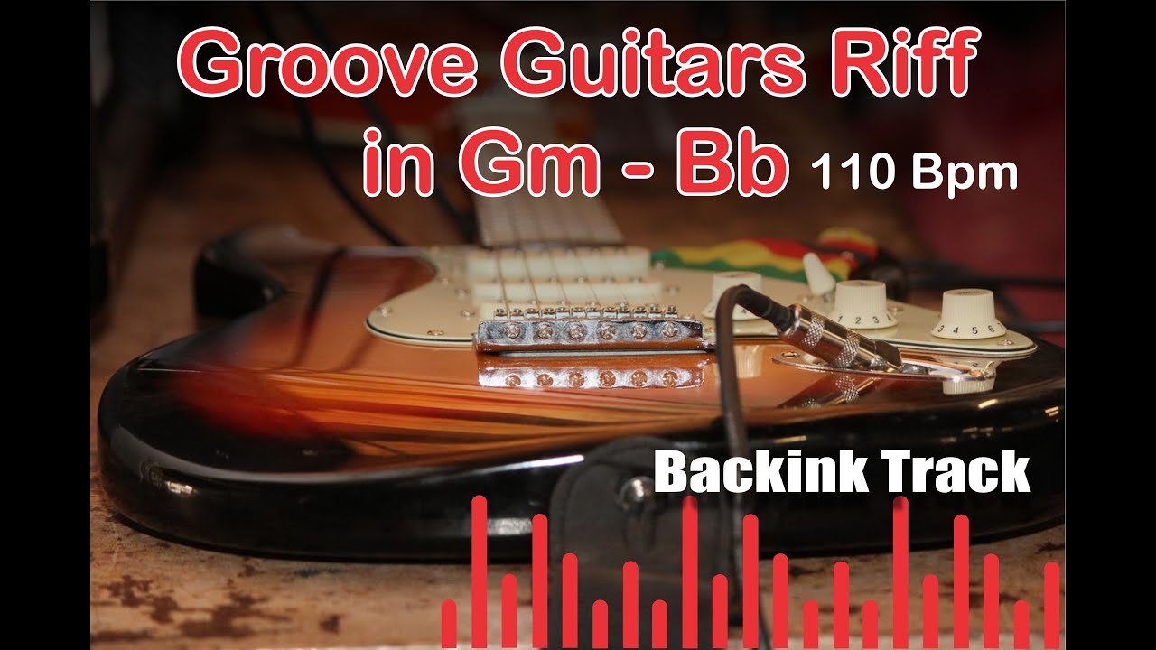 Groove Funk Guitars Riff - Backing Track in Gm - Bb for improvise - YouTube