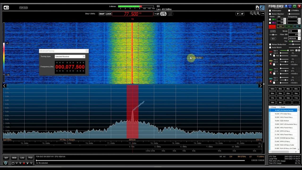 DCF77 time signal from Physikalisch-Technische Bundesanstalt ...