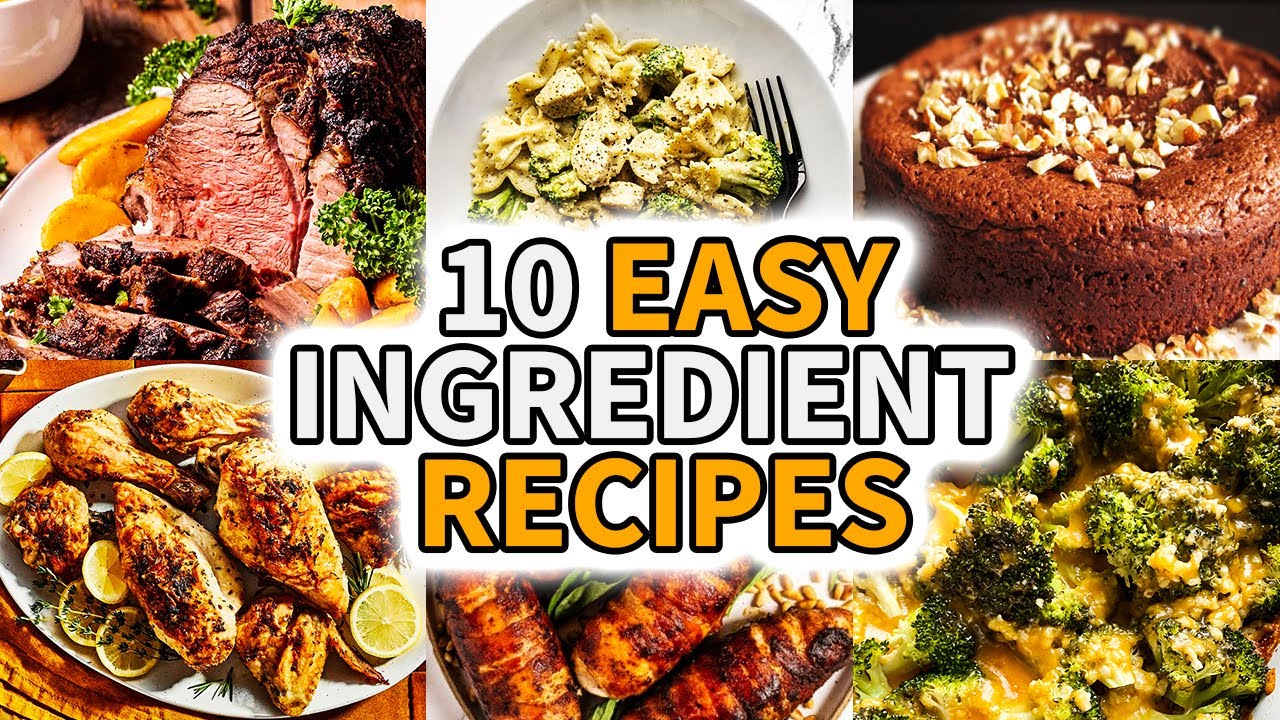10 Easy Three Ingredient Recipes! - YouTube