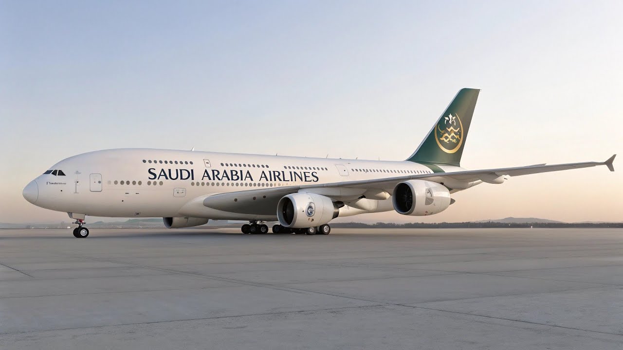 Saudi Arabia’s Giant Airbus A380 – World’s Largest Passenger Jet - YouTube
