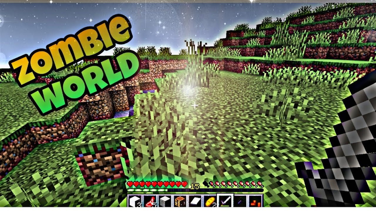 Exploring minecraft zombie world - YouTube